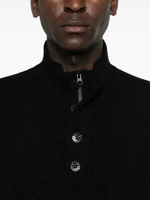 Stone Island Compass Badge High-neck Jumper - Black