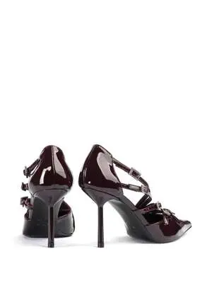 LE SILLA Scarlet 100mm Leather Pumps - Red