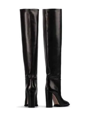 LE SILLA 110mm Elsa Block-heel Leather Boots - Black