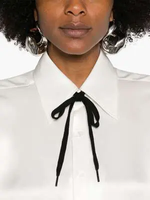 MAISON MARGIELA Silk Satin Shirt - White