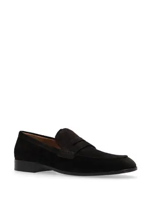 GIANVITO ROSSI George Penny-slot Suede Loafers - Brown