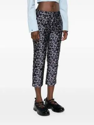 Kenzo Marguerite Jacquard Cropped Trousers