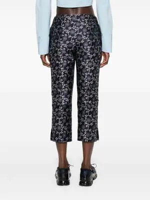 Kenzo Marguerite Jacquard Cropped Trousers