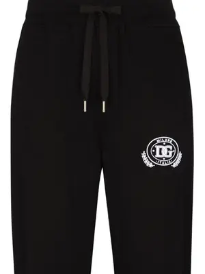 Dolce & Gabbana Flocked-logo Tapered Joggers