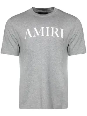 Amiri Core Logo-print Cotton T-shirt - Grey