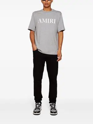 Amiri Core Logo-print Cotton T-shirt - Grey
