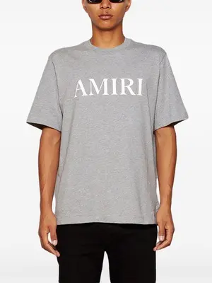 Amiri Core Logo-print Cotton T-shirt - Grey