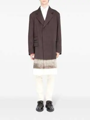 MAISON MARGIELA Trompe L'oeil-print Cotton Coat - Black