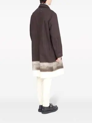 MAISON MARGIELA Trompe L'oeil-print Cotton Coat - Black