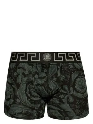 Versace Barocco Stretch-cotton Boxers - Black