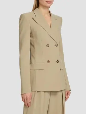 Michael Kors Georgina Wool Double-breasted Blazer