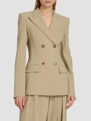 Michael Kors Georgina Wool Double-breasted Blazer