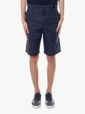 Fendi Cotton Blend Bermuda Shorts With Ff Detail