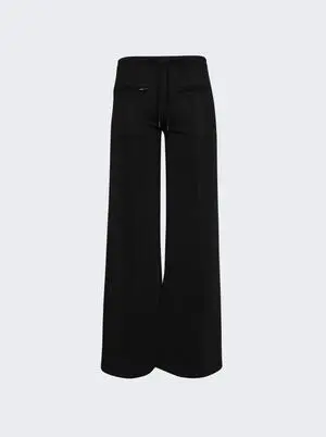 COURRÃ¨GES Interlock Tracksuit Baggy Pants - Black