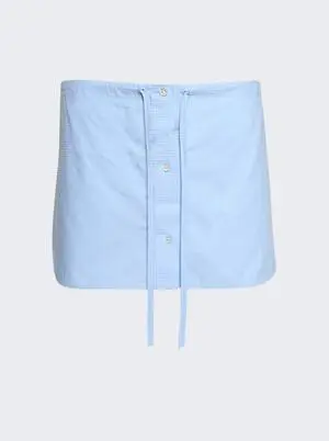 Alexander Wang Drawstring Mini Skort - Chambray Blue