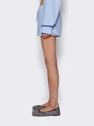 Alexander Wang Drawstring Mini Skort - Chambray Blue