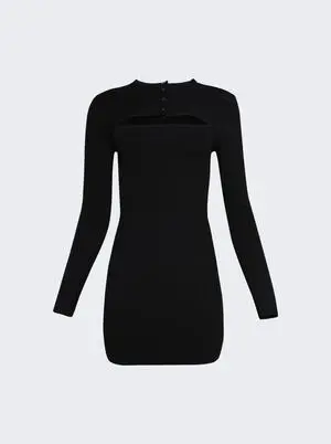 Alexander Wang Cropped Cardigan Twinset Dress - Black