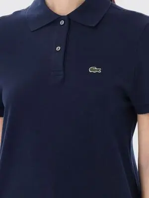 Lacoste Cotton Polo Shirt With Logo - Blue