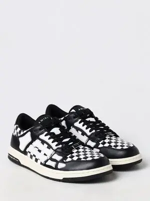 Amiri Checkerboard Bone Runner Sneakers - Black