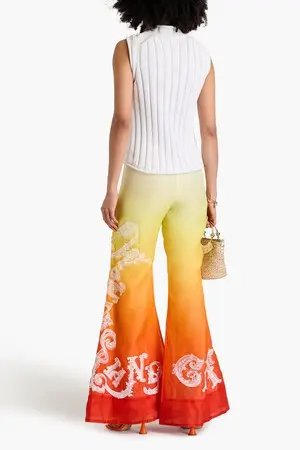 Zimmermann Embroidered Flared Pants