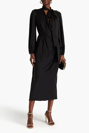Zimmermann Silk-satin Midi Dress