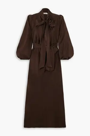 Zimmermann Silk-satin Midi Dress