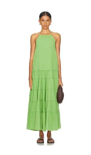 Free People Somewhere Sunny Maxi Dress - Kiwi