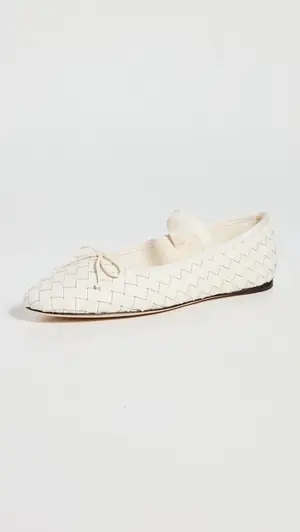 LOEFFLER RANDALL Leonie Ballet Flats - Cream