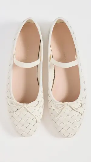 LOEFFLER RANDALL Leonie Ballet Flats - Cream