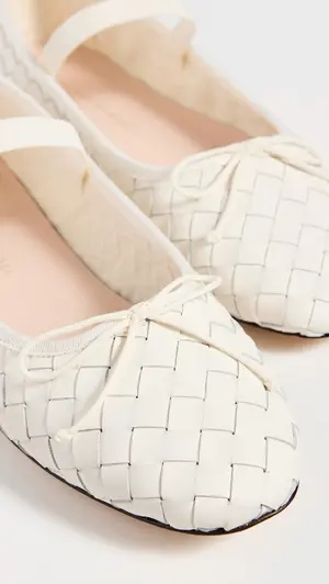 LOEFFLER RANDALL Leonie Ballet Flats - Cream