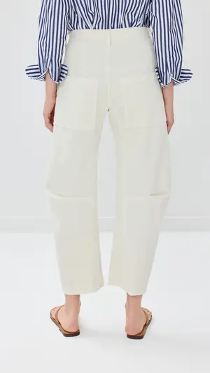 NILI LOTAN Shon Corduroy Wide Leg Pants - Stone
