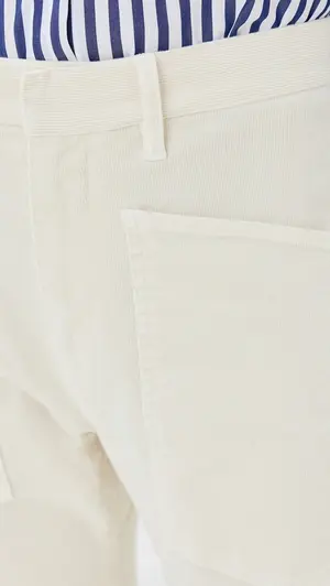 NILI LOTAN Shon Corduroy Wide Leg Pants - Stone