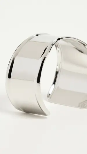 ADINA EDEN Indented Curved Bangle Bracelet