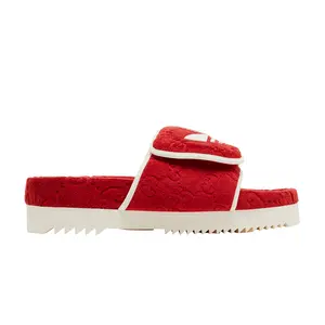 Gucci Adidas X Gg Platform Sandal - Red