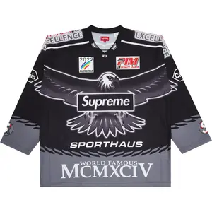 Supreme Eagle Hockey Jersey - Black