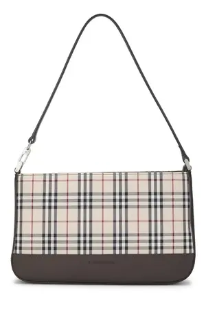 Burberry House Check Jacquard Shoulder Bag - Brown
