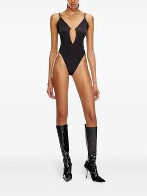 DIESEL® Oval D-plaque Jersey Bodysuit