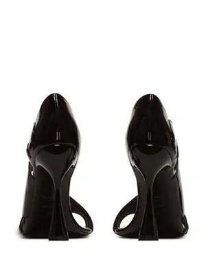 Balmain Eden 95mm Cut-out Patent Sandals