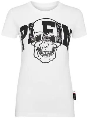 Philipp Plein Skull-print Cotton T-shirt - White