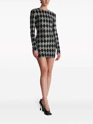 Balmain Crystal-embellished Minidress - Black