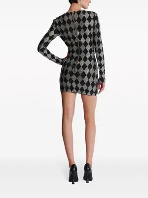 Balmain Crystal-embellished Minidress - Black