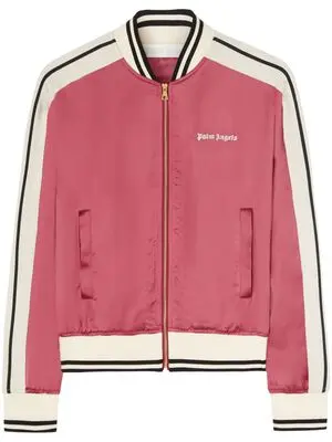 Palm Angels Logo-print Bomber Jacket - Pink
