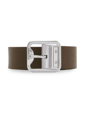 Burberry Reversible Check B Buckle Belt - Brown