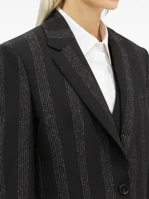MSGM Striped Single-breasted Blazer
