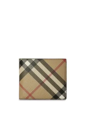 Burberry Vintage Check-pattern Bi-fold Wallet - Neutrals