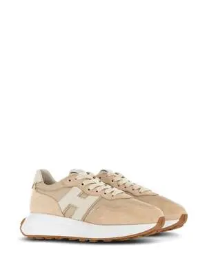 Hogan H641 Panelled Lace-up Sneakers - Neutrals