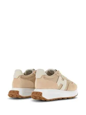 Hogan H641 Panelled Lace-up Sneakers - Neutrals