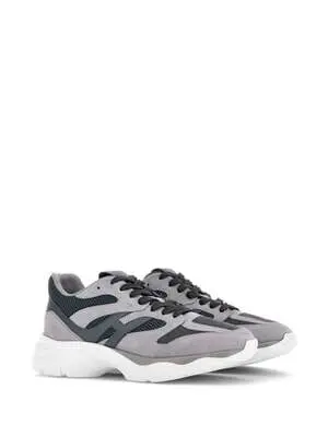 Hogan Panelled Suede Sneakers - Grey