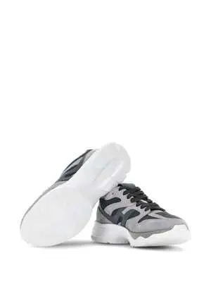 Hogan Panelled Suede Sneakers - Grey