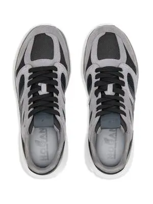 Hogan Panelled Suede Sneakers - Grey